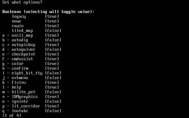 Screenshot of NetHack (DOS, 1987) - MobyGames