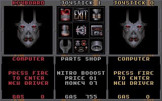 Screenshot of Nitro (Amiga, 1990) - MobyGames