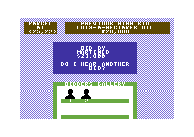 Screenshot of Oil Barons (Commodore 64, 1983) - MobyGames