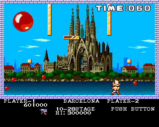 Screenshot of Buster Bros. (Amiga, 1989) - MobyGames