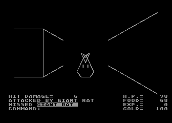 Screenshot of Ultima (Atari 8-bit, 1981) - MobyGames