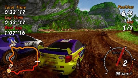 Screenshot of SEGA Rally Revo (PSP, 2007) - MobyGames
