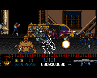 Screenshot of Predator 2 (Amiga, 1991) - MobyGames