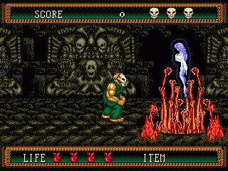 Screenshot of Splatterhouse 2 (Genesis, 1992) - MobyGames