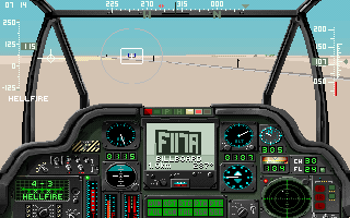 Screenshot of Gunship 2000 (DOS, 1991) - MobyGames