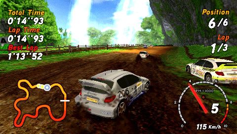 Screenshot of SEGA Rally Revo (PSP, 2007) - MobyGames