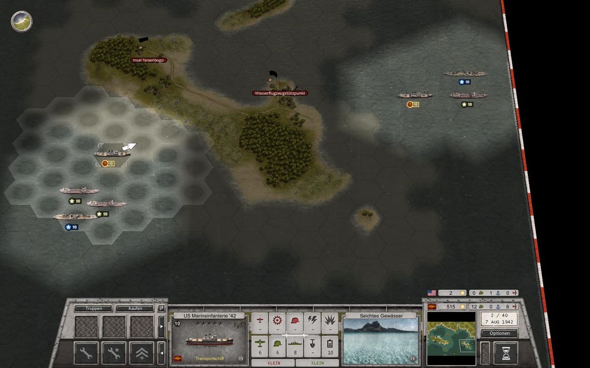 Screenshot of Order of Battle: U.S. Marines (Windows, 2016) - MobyGames