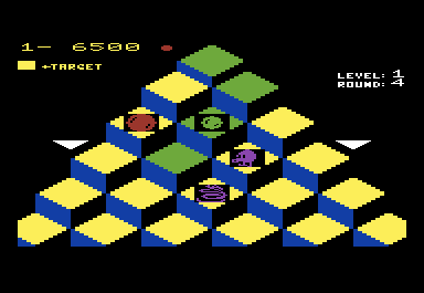 Screenshot of Q*bert (VIC-20, 1982) - MobyGames