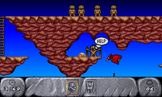 Screenshot of The Humans: Insult to Injury (DOS, 1992) - MobyGames