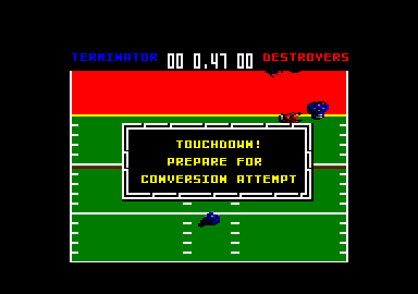 Screenshot of Cyberball (Amstrad CPC, 1988) - MobyGames