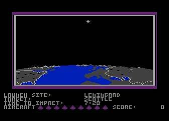 Screenshot of Raid over Moscow (Atari 8-bit, 1984) - MobyGames