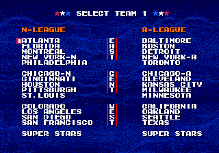 Screenshot of Tecmo Super Baseball (Genesis, 1994) - MobyGames