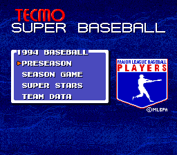Screenshot of Tecmo Super Baseball (Genesis, 1994) - MobyGames
