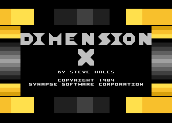 Dimension X (1984) - MobyGames