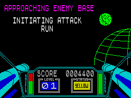 Screenshot of 3D Starstrike (ZX Spectrum, 1984) - MobyGames