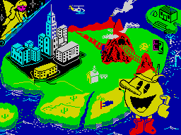 Screenshot of Pac-Land (ZX Spectrum, 1984) - MobyGames