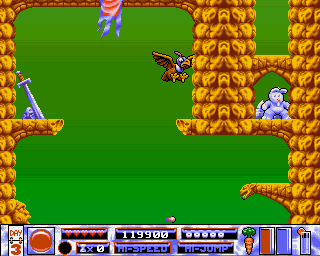 Screenshot of Quik the Thunder Rabbit (Amiga, 1994) - MobyGames