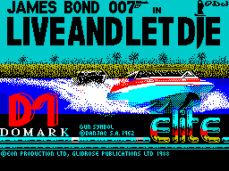 Screenshot of Ian Fleming's James Bond 007 in Live and Let Die: The Computer Game (ZX Spectrum ...