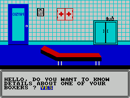 Screenshot of World Championship Boxing Manager (ZX Spectrum, 1990 ...