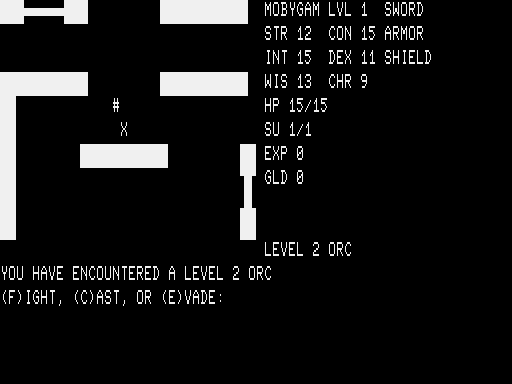 Screenshot of Telengard (TRS-80, 1982) - MobyGames