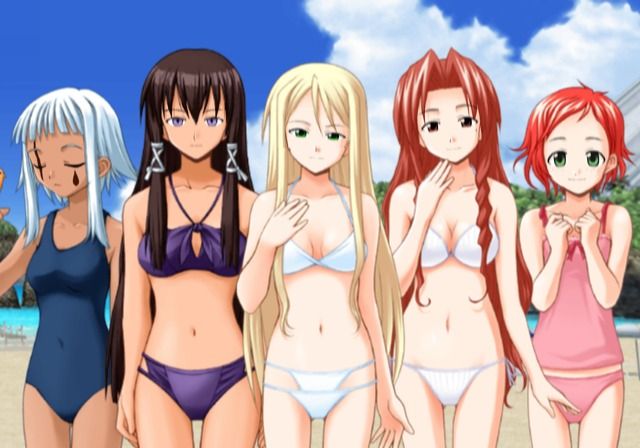Screenshot of Mahō Sensei Negima: Kagaijugyō - Shōjo no Dokidoki, Beach Side (PlayStation 2 ...