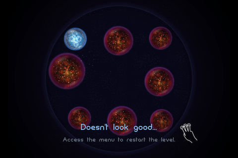 Screenshot of Osmos (iPhone, 2009) - MobyGames