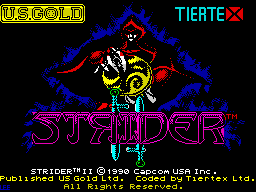 Screenshot of Strider 2 (ZX Spectrum, 1990) - MobyGames