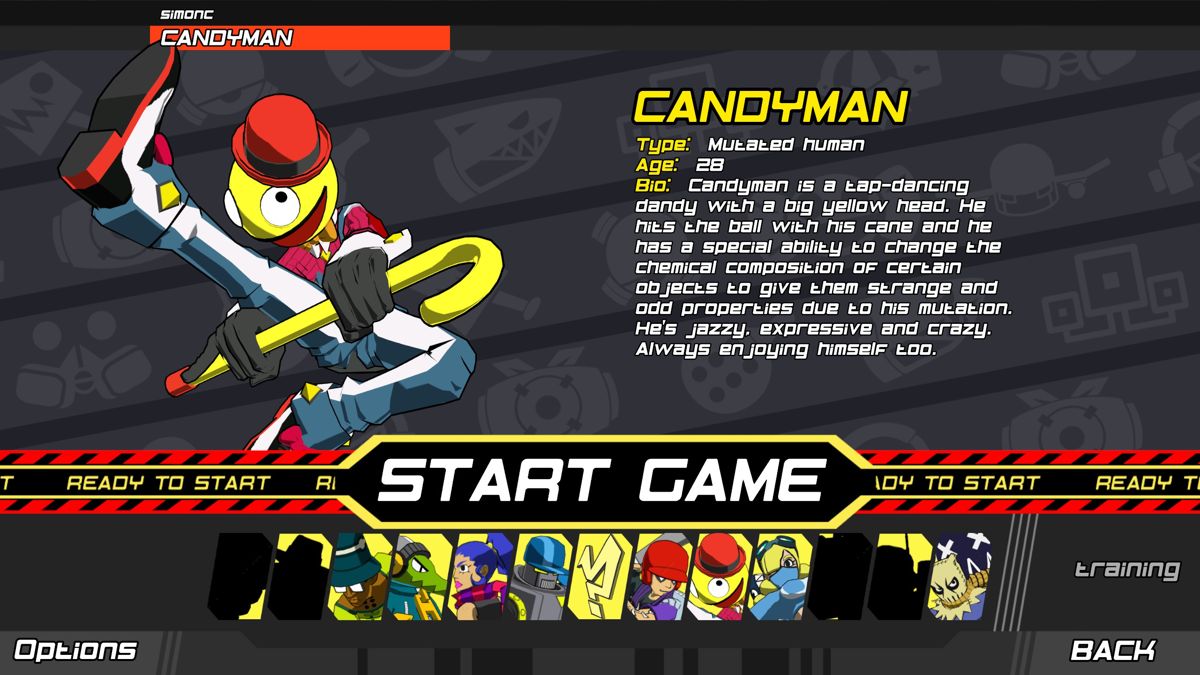 Screenshot of Lethal League: Blaze (Windows, 2018) - MobyGames