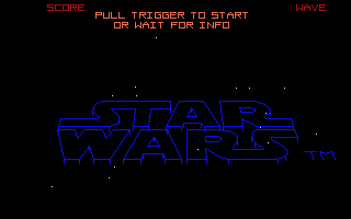 Screenshot of Star Wars (Atari ST, 1983) - MobyGames