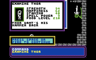 Screenshot of Spellbound (Commodore 64, 1985) - MobyGames
