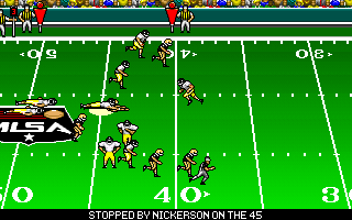 Screenshot of MicroLeague Football 2 (DOS, 1993) - MobyGames