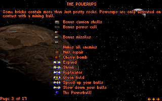 Screenshot of PowBall (DOS, 1997) - MobyGames