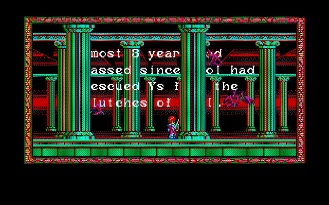Screenshot of Ys III: Wanderers from Ys (PC-88, 1989) - MobyGames