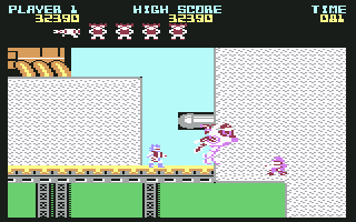 Screenshot of Bionic Commando (Commodore 64, 1987) - MobyGames
