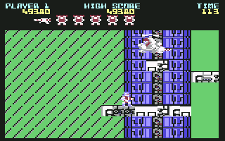 Screenshot of Bionic Commando (Commodore 64, 1987) - MobyGames
