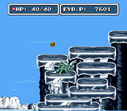 Screenshot of E.V.O.: Search for Eden (SNES, 1992) - MobyGames