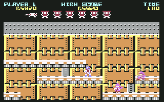 Screenshot of Bionic Commando (Commodore 64, 1987) - MobyGames