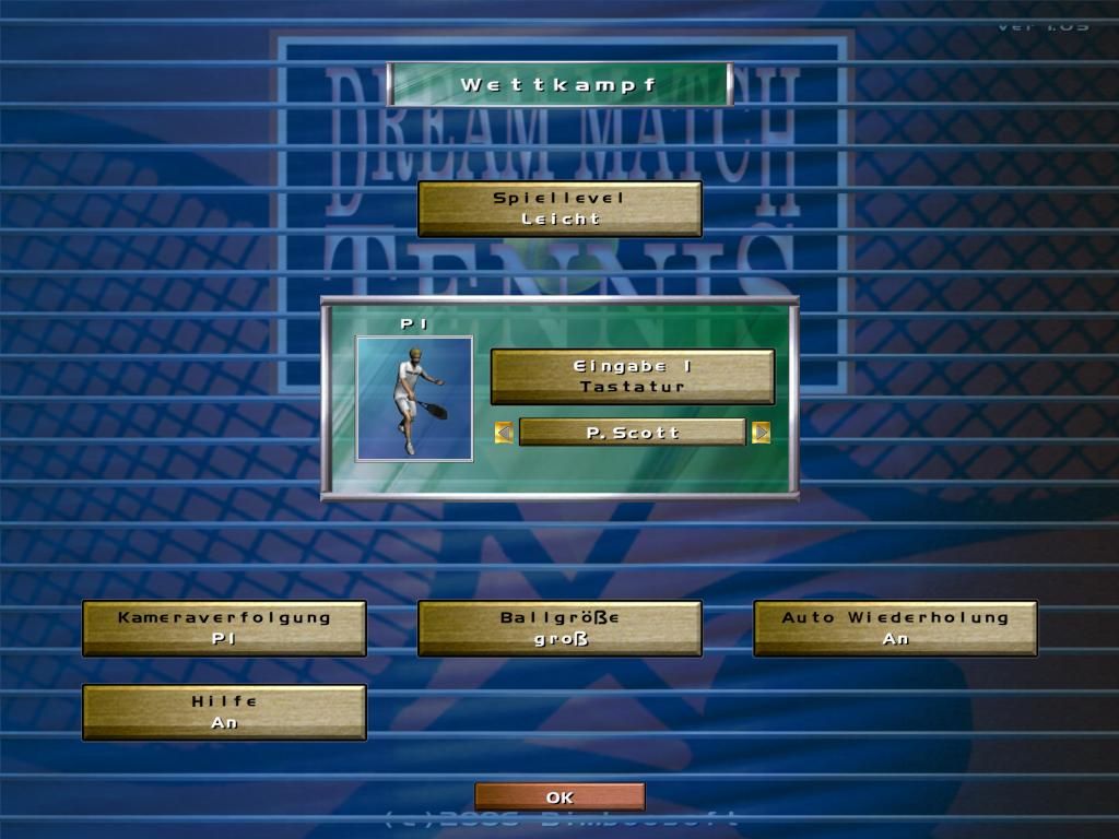 Screenshot of Dream Match Tennis (Windows, 2006) - MobyGames
