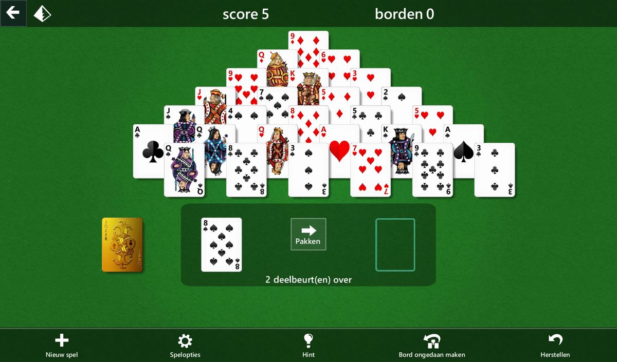 Screenshot of Microsoft Solitaire Collection (Android, 2012) - MobyGames
