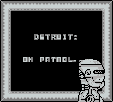Screenshot of RoboCop versus The Terminator (Game Boy, 1994) - MobyGames