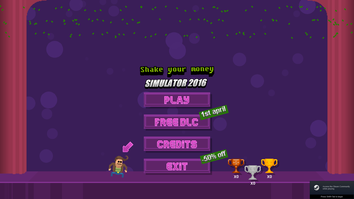 Screenshot of Shake Your Money Simulator 2016 (Windows, 2016) - MobyGames