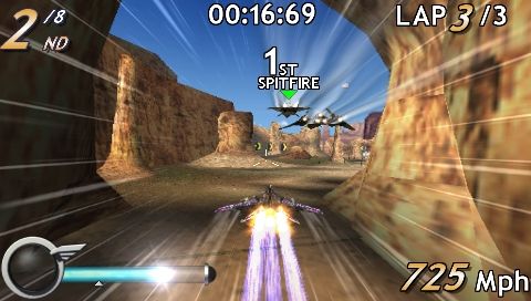Screenshot of M.A.C.H.: Modified Air Combat Heroes (PSP, 2007) - MobyGames