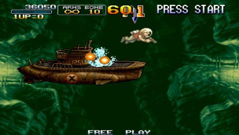 Screenshot of Metal Slug: Anthology (PSP, 2006) - MobyGames