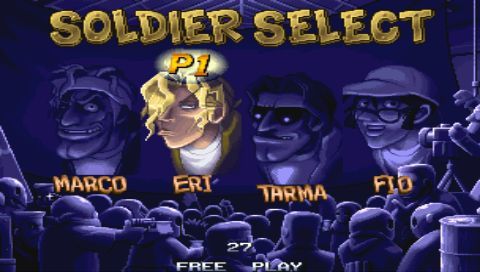 Metal Slug Character Select