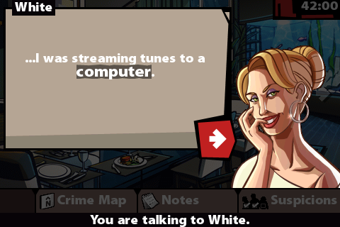 Screenshot of Clue (iPhone, 2008) - MobyGames