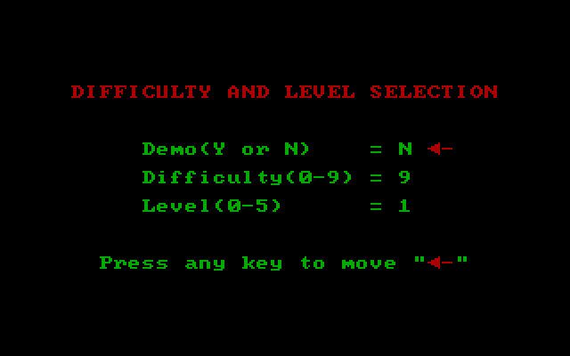 Screenshot of Bushido (DOS, 1983) - MobyGames