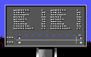 Screenshot of Bo Jackson Baseball (DOS, 1991) - MobyGames