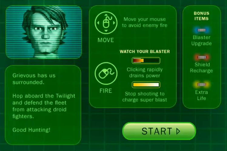 Screenshot of Star Wars: The Clone Wars - Fierce Twilight (Browser ...