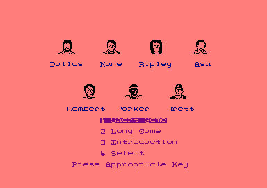 Screenshot of Alien (Amstrad CPC, 1984) - MobyGames