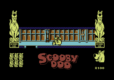 Screenshot of Scooby-Doo (Commodore 64, 1986) - MobyGames